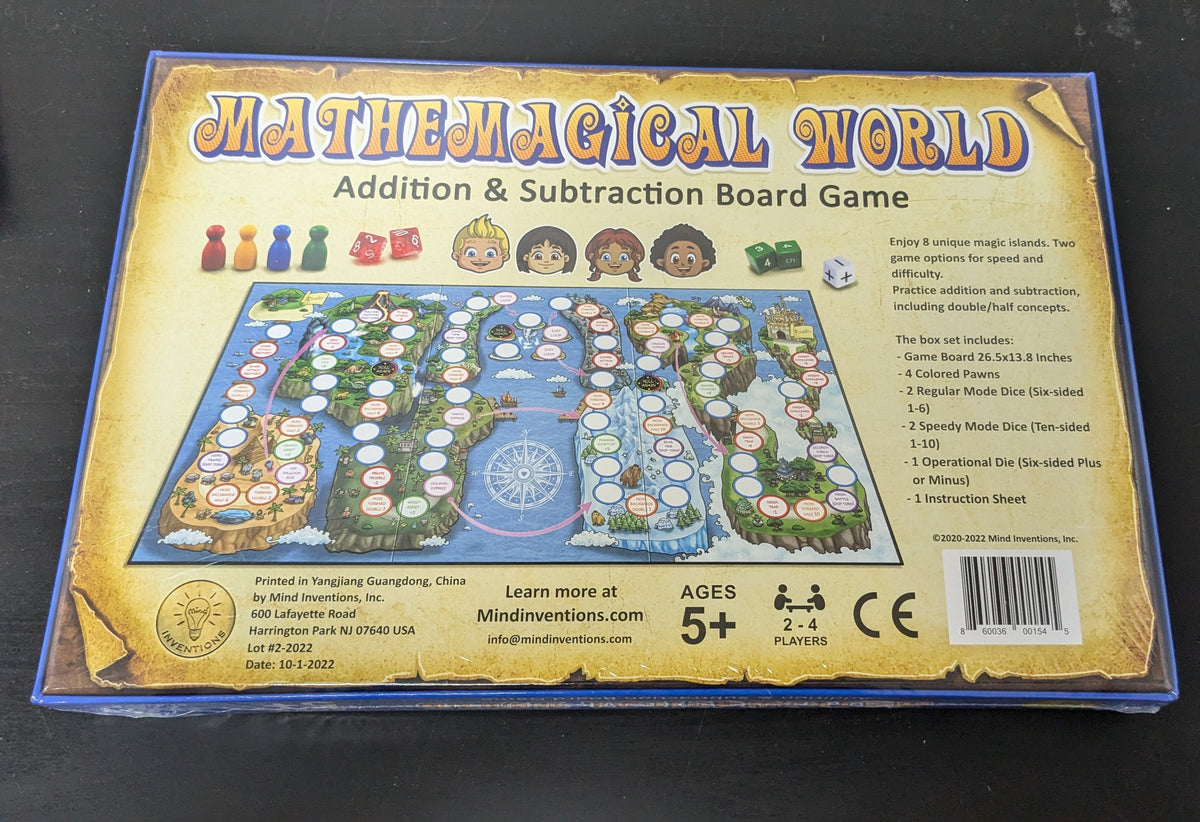 Mind Inventions Mathemagical World Addition and Subtraction Board Game ...