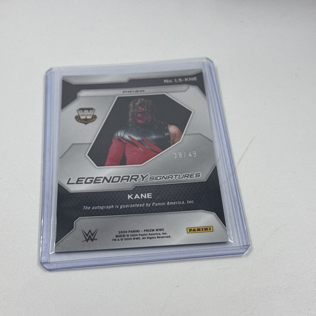 Kane /49 2024 WWE Prizm Legendary Signatures Auto Blue – AAN Collect LLC