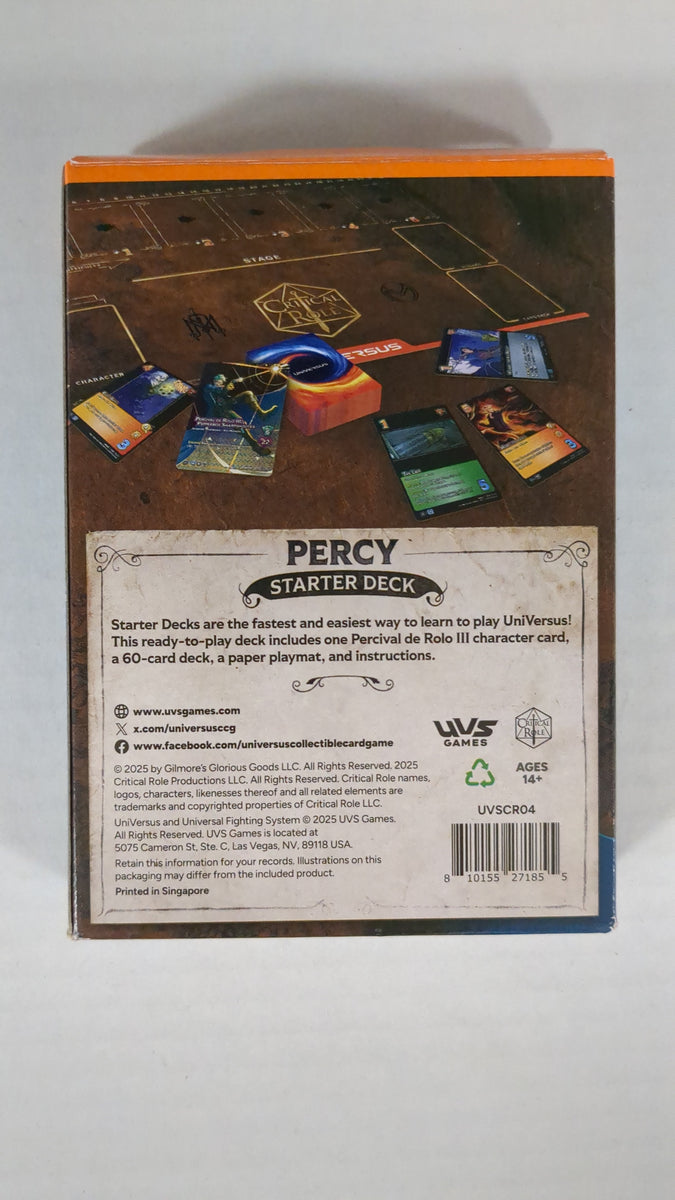 Critical Role Percy Starter Deck – AAN Collect LLC