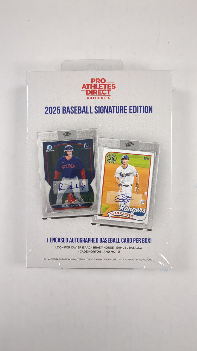 2025 Pro Athletes Direct Authentic Baseball Signature Edition – AAN ...