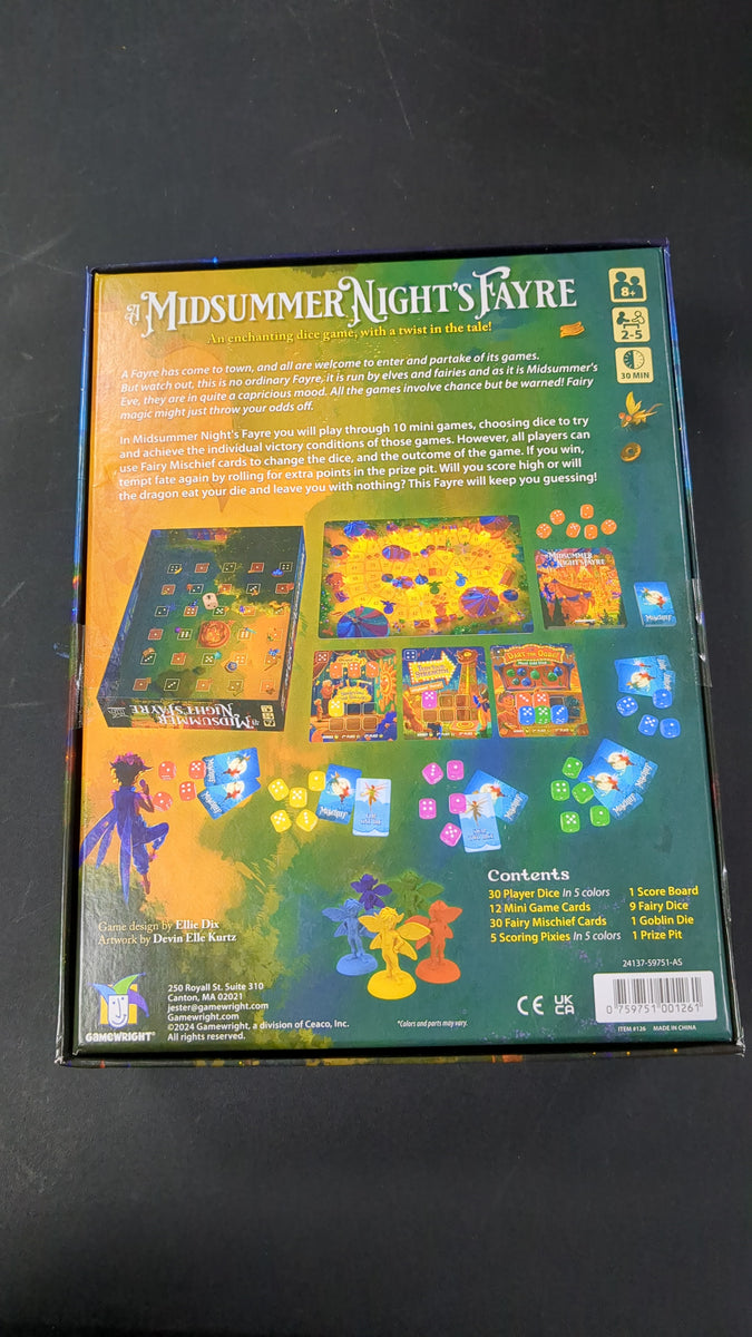 A Midsummer Nights Fayre game – AAN Collect LLC