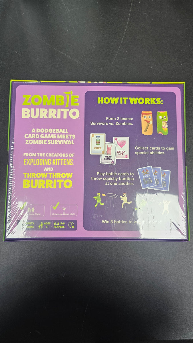 Zombie Burrito dodgeball card game – AAN Collect LLC